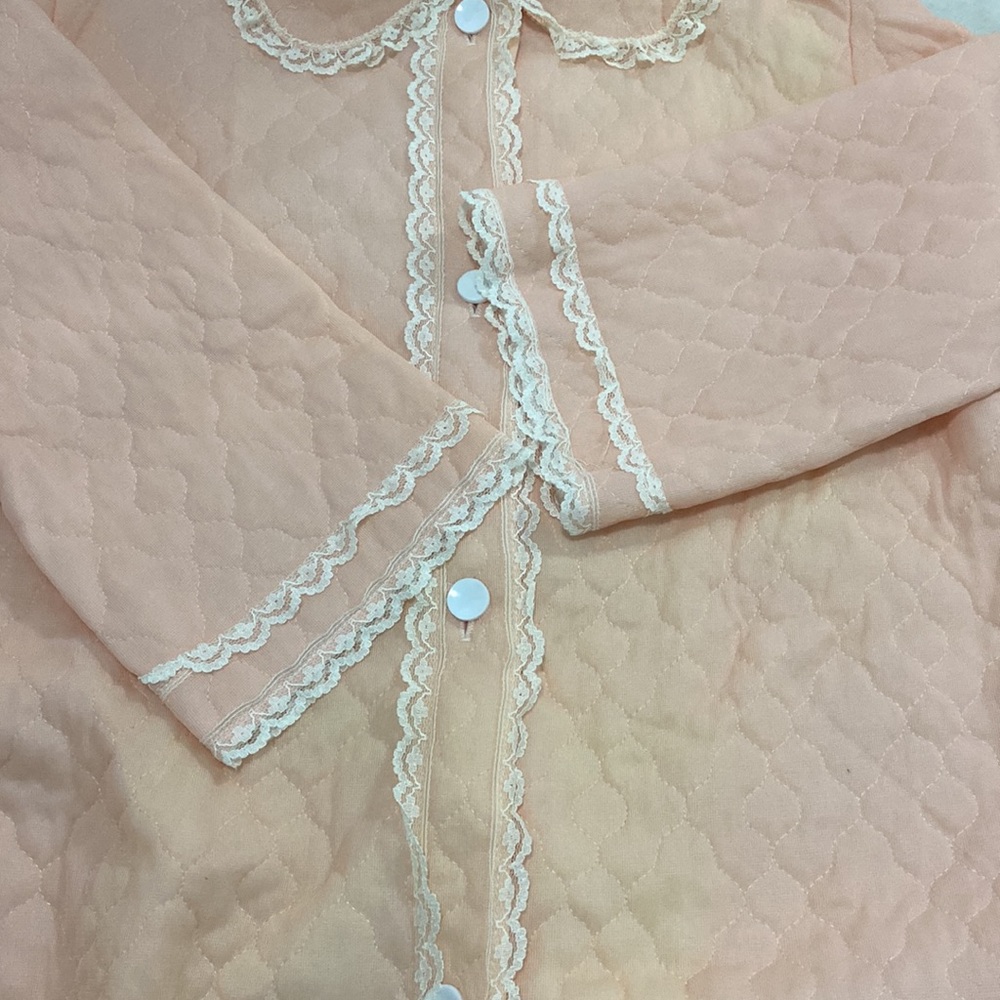 Vintage Sugar Plums Quilted Night Coat - Gem